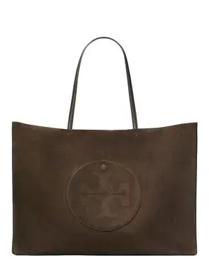 Tory Burch Ella Suede Tote Bag - Brown
