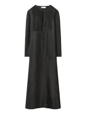 Tory Burch Pleated-panel Caftan - Black