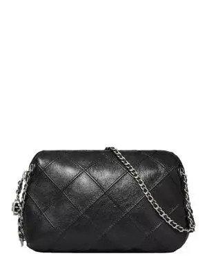 Tory Burch Fleming Quilted Mini Bag - Black