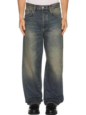 SUNFLOWER Wide Twist Denim Dirty Blue