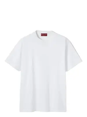 Gucci Cotton Jersey T-shirt With Embroidery - White