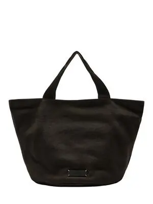 THE ROW Sisal Canvas Tote Bag Brown