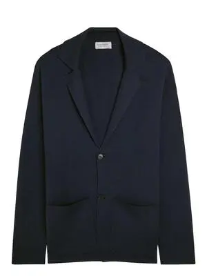 John Smedley Autry Merino Wool Cardigan - Navy