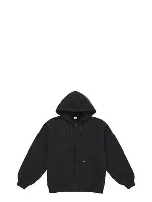 Supreme Reversible Work Zip Up Hooded Sweatshirt - Black