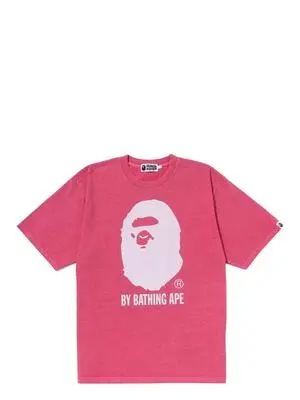 A BATHING APE Overdye Bathing Ape Relaxed Fit Tee Shirt - Pink