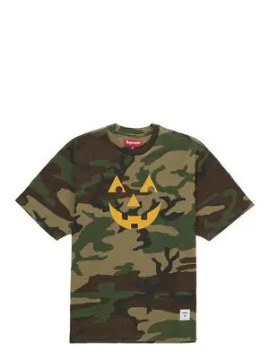 Supreme Pumpkin Short Sleeve Top Woodland Camo