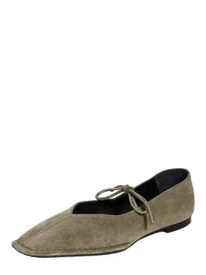 ALOHAS Sway Suede Ballet Flats - Khaki