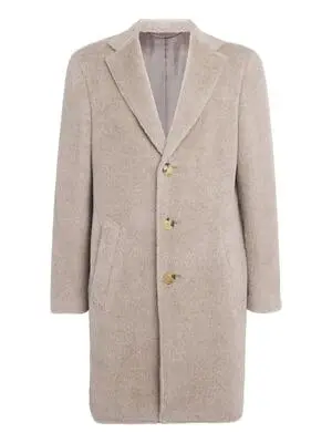 Canali Alpaca-wool Overcoat - Grey