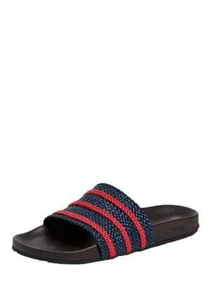 WALES BONNER X ADIDAS Adilette Braided Sandals - Indigo/better Scarlet/dark Brn