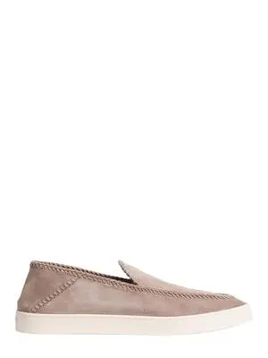 Giorgio Armani Suede Loafers Beige