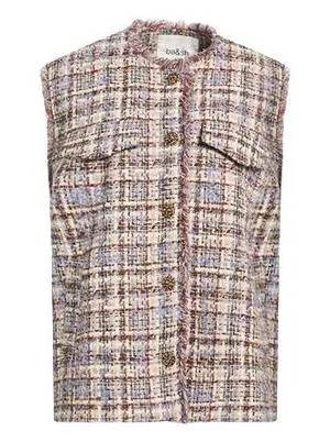 Ba&sh Tweed Vest - Purple