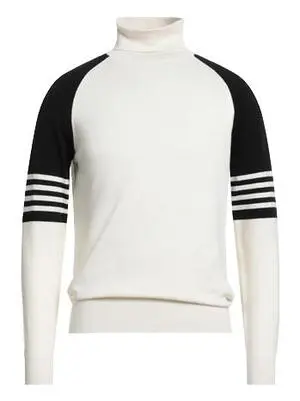 John Richmond Intarsia-knit Turtleneck - White