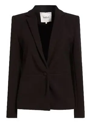 Ba&sh Woven Single-breasted Blazer - Black