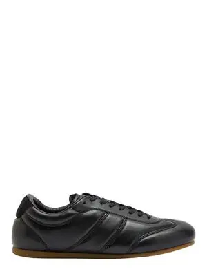 LEMAIRE Soft Runner Leather Sneakers - Black
