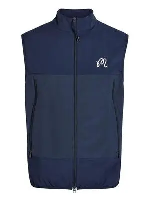 MALBON Albatross Logo-embroidered Jersey Vest - Navy