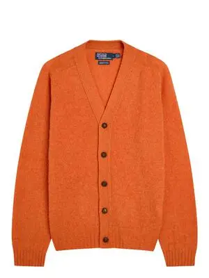Polo Ralph Lauren Brushed Wool Cardigan - Orange