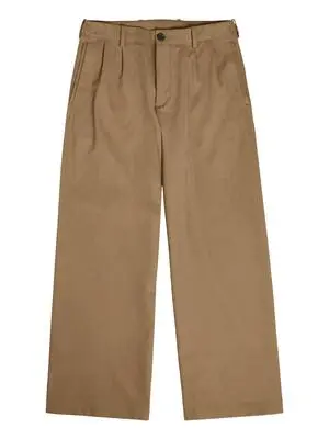 Our Legacy Bridge Wide-leg Chino Trousers - Khaki