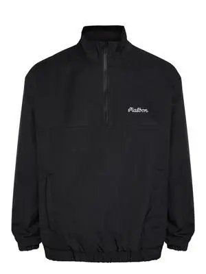 MALBON Logo-embroidered Twill Jacket - Black
