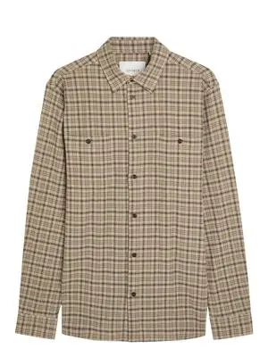 LES DEUX John Checked Woven Shirt - Sand