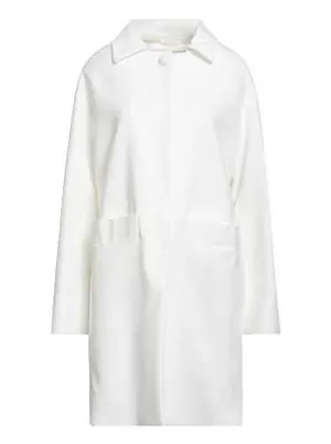 Herno Twill Overcoat - White