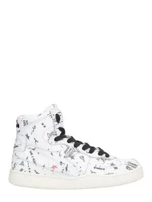DIADORA HERITAGE Leather High-top Sneakers - White