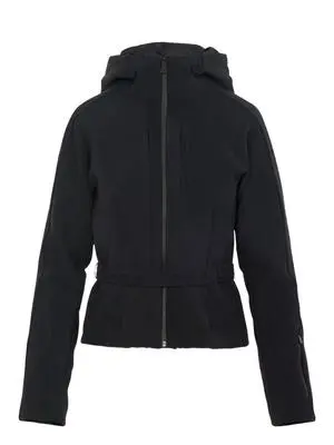 Aztech Mountain Hooded Belted Jacket - Black