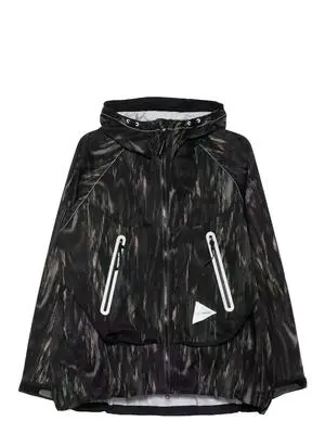 AND WANDER Zip-pocket Jacket - Black