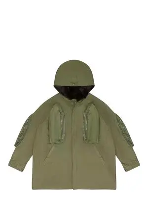 WHO DECIDES WAR Window-pocket Parka - Green