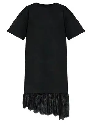 Munthe Lace-trim T-shirt Dress - Black