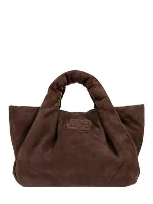 Munthe Lixia Ruched Tote Bag Brown
