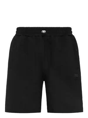 PLEIN SPORT Embossed Logo Shorts - Black