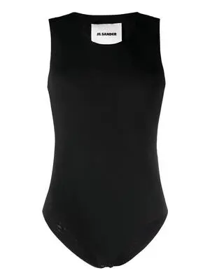 JIL SANDER Crew-Neck Vest Black