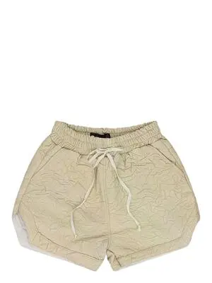 WHO DECIDES WAR Crinkled-effect Shorts - Neutrals