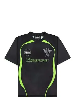 PLEASURES Graphic Print T-shirt - Black