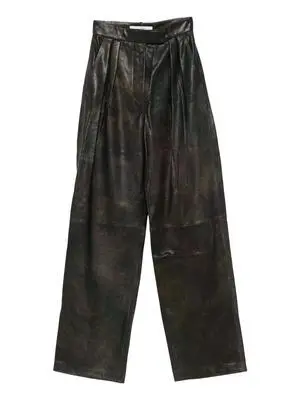 Alex Perry Pleated Trousers - Brown
