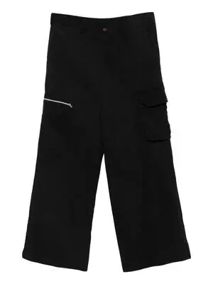 Comme Des Garçons Zip-pocket Cargo Pants - Black