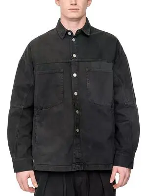 Andrea Ya'aqov Patch-pocket Shirt - Black