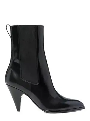 SERGIO ROSSI 85mm Beak Pointed Cone-Heel Boots