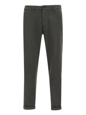 RE-HASH Cuffed-hem Chinos - Grey