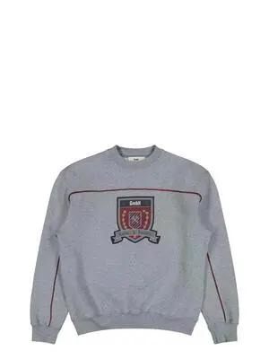 GMBH Embroidered Logo Crew-neck Sweatshirt - Grey
