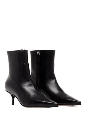 SCAROSSO Jamie Ankle Boots - Black - Calf