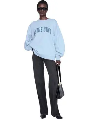 ANINE BING Miles Sweatshirt Pale Blue