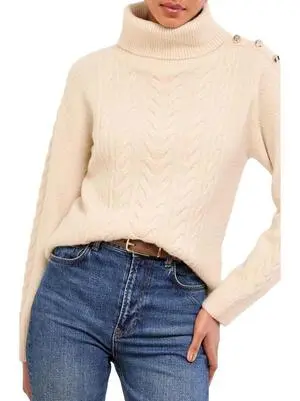 LIPSY Cable Knit Turtleneck Sweater