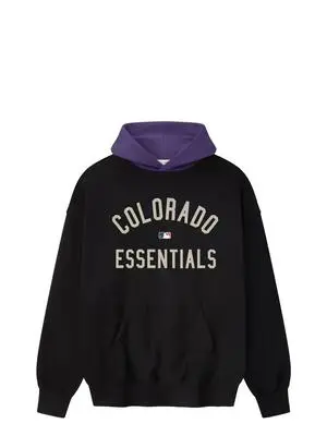 Fear Of God Mlb Rockies Logo Hoodie - Black