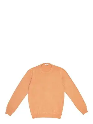 Boglioli Virgin Wool Crewneck Sweater - Orange