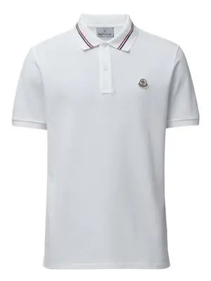 Moncler Logo Polo Shirt - White