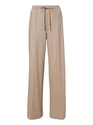 Vince Wool-blend Wide-leg Trousers - Beige
