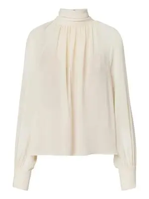 Vince Chiffon Blouse - Beige