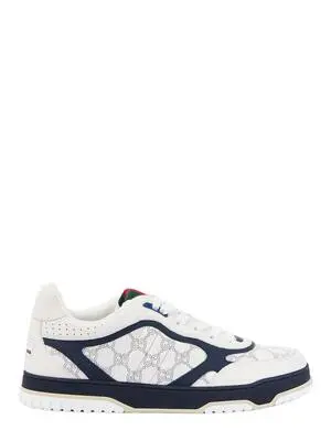 Gucci Re-web Leather Sneakers - White