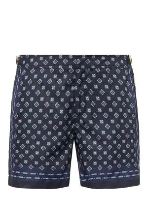 Orlebar Brown Bulldog Printed Swim Trunks - Blue